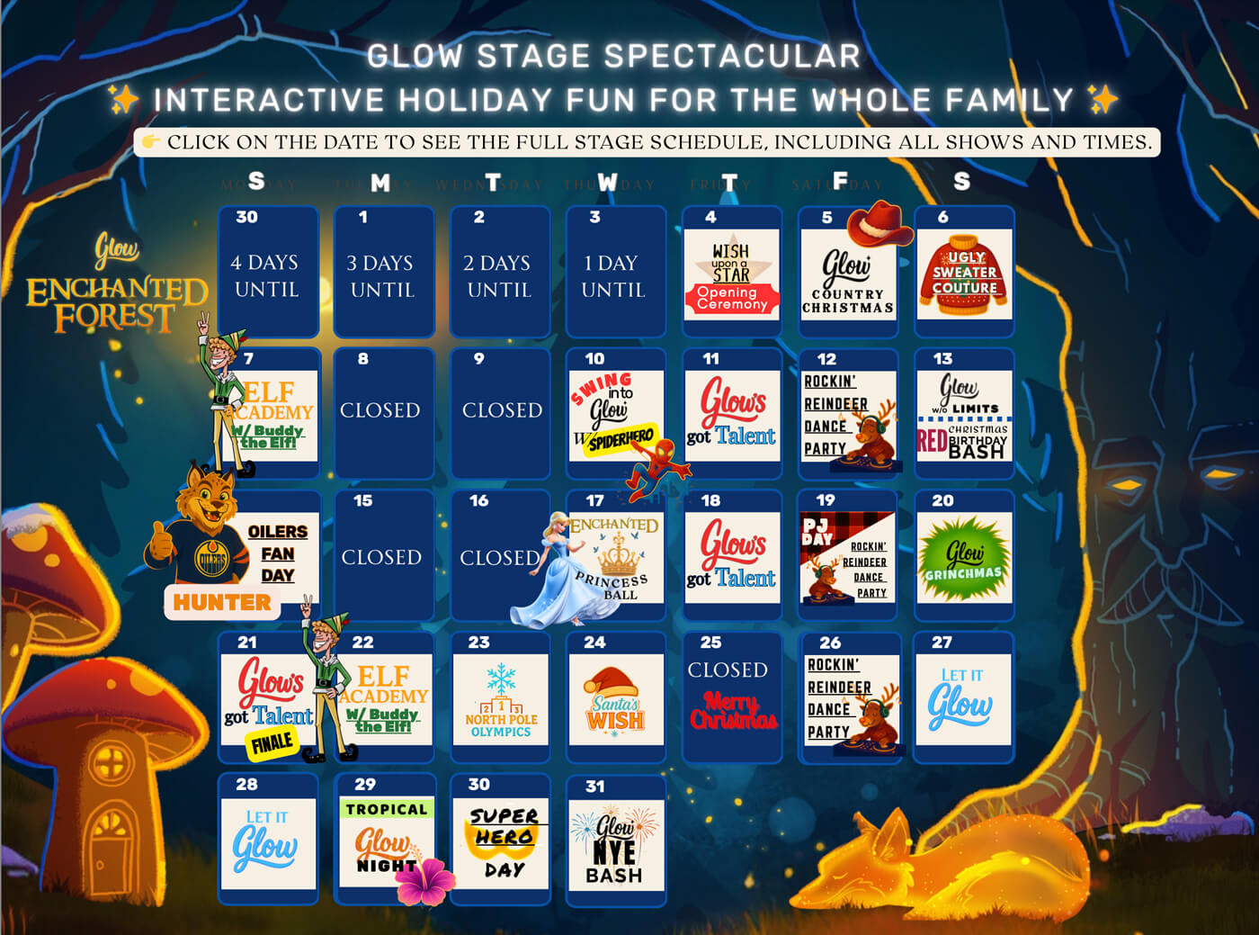 Glow Stage and Special Events | Glow Edmonton | Indoor Christmas Light ...